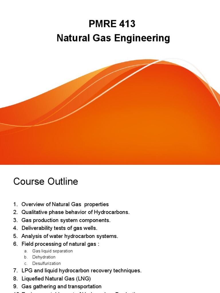 Natural Gas Engineering Course Outline | PDF | Natural Gas | Casing ...