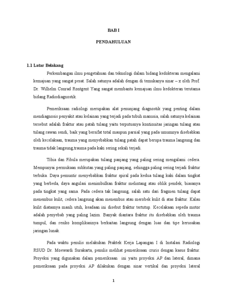 Contoh Lapsus Cruris | PDF