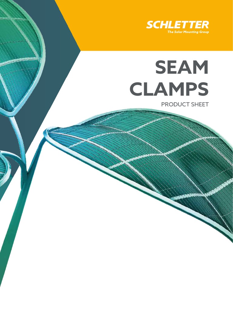 Seam Clamps: Product Sheet | PDF | Sheet Metal | Screw
