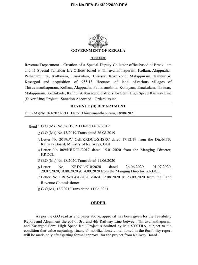 Government of Kerala | PDF | Public Transport | Transport