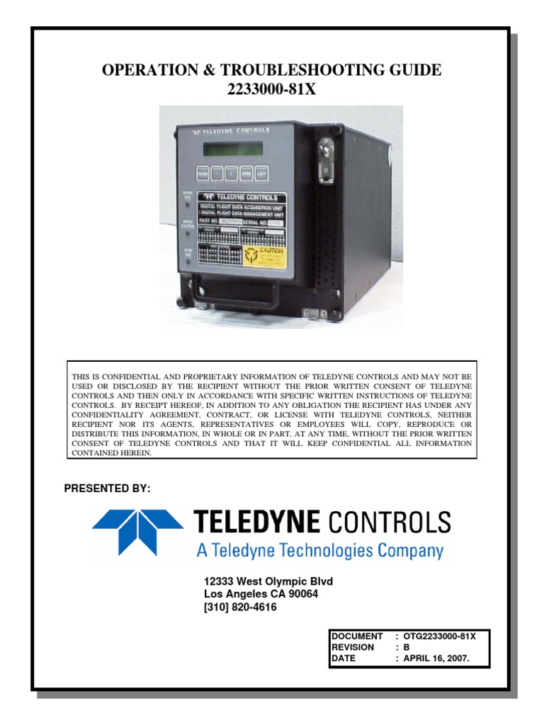 Operation & Troubleshooting Guide 2233000-81X | PDF | Floppy Disk | Booting