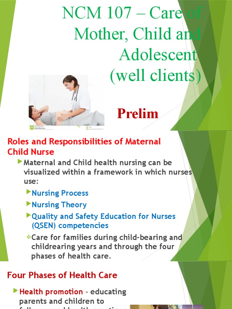 Roles and Responsibilities of Maternal Child Nurse | PDF | Childbirth ...