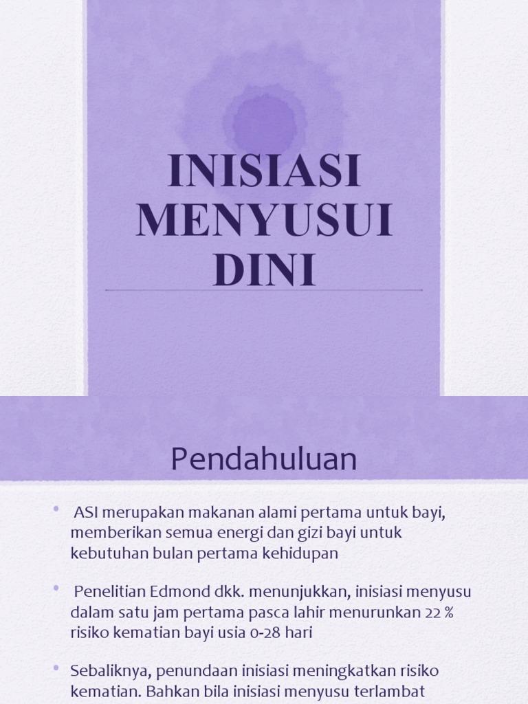 Inisiasi Menyusui Dini | PDF