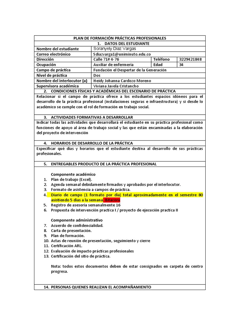 Plan de Formación Profesional 2023 | PDF | Crecimiento personal y ...
