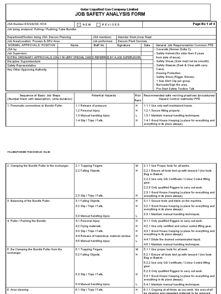 14.pulling or Pushing Tube Bundle. | PDF | Personal Protective ...