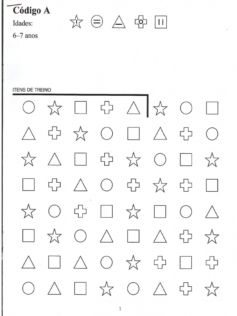 Protocolo de Resposta 1 WISC IV | PDF