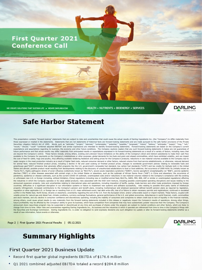 Darling Ingredients Slides | PDF | Economies