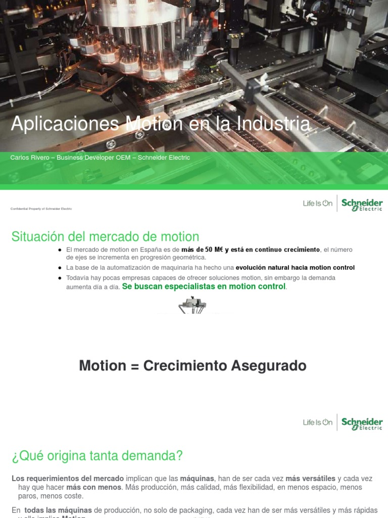 Soluciones de Motion Control en Industria | PDF | Controlador lógico ...