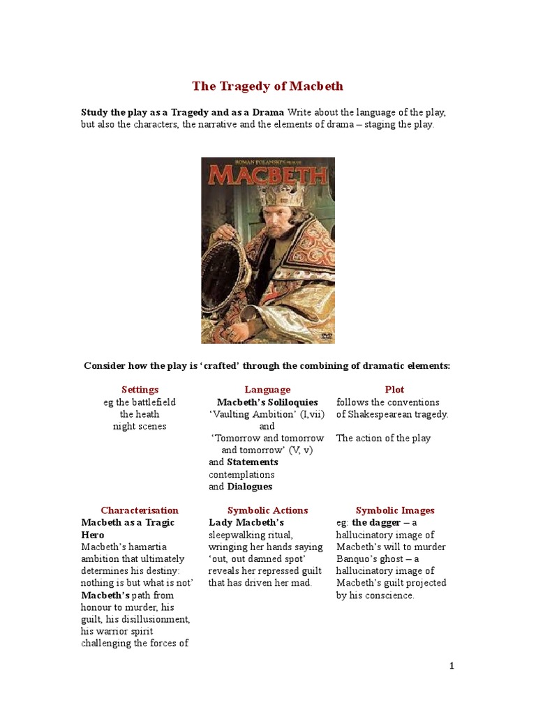 Macbeth Study Guide | PDF | Macbeth