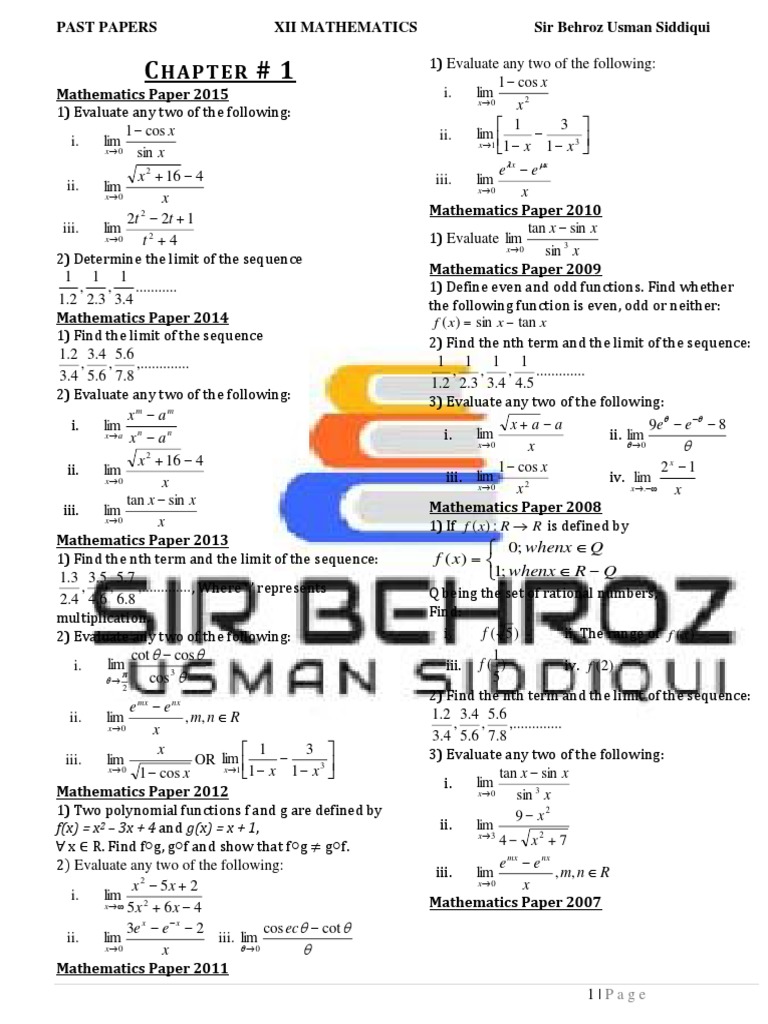 XII Past Papers (Maths) | PDF | Triangle | Line (Geometry)