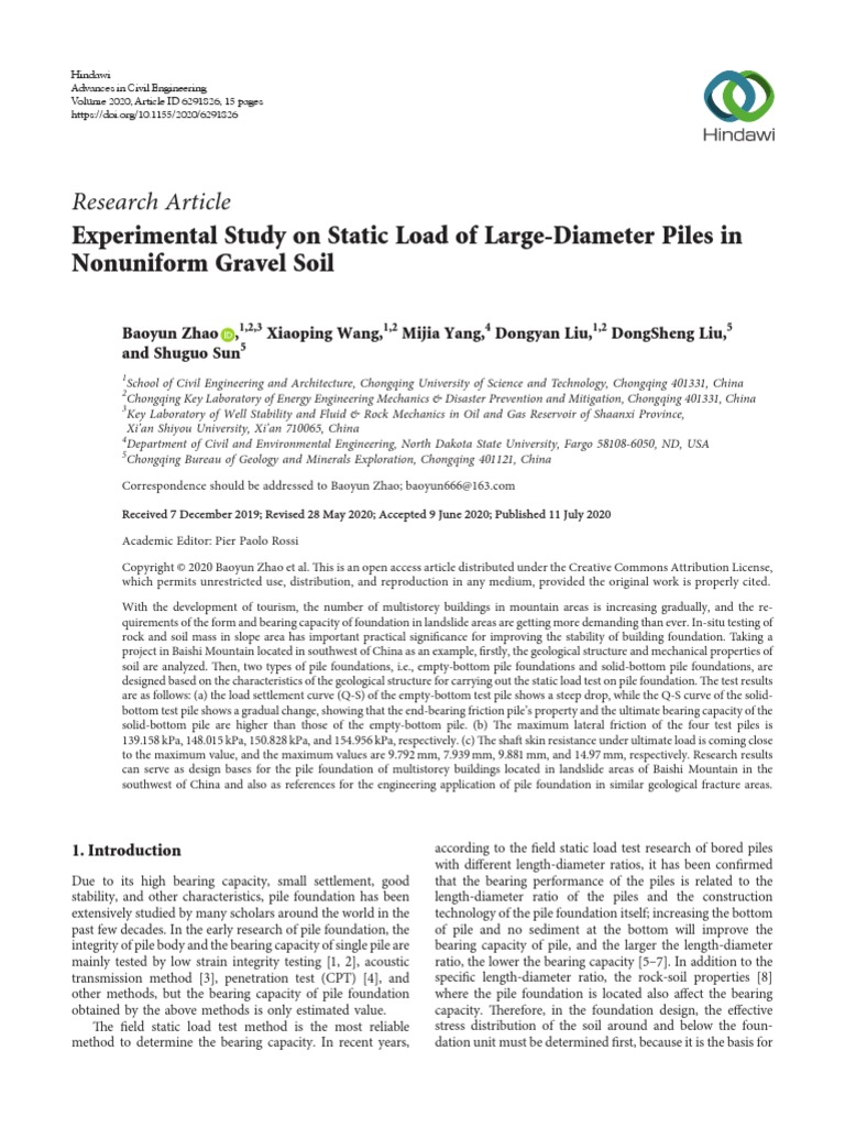 Large Diameter Pile | Download Free PDF | Deep Foundation | Deformation ...