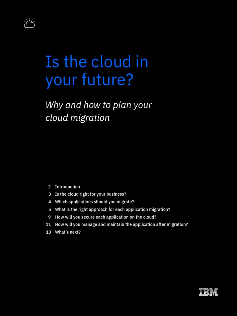 IBM Cloud Migration | PDF | Cloud Computing | Platform As A Service