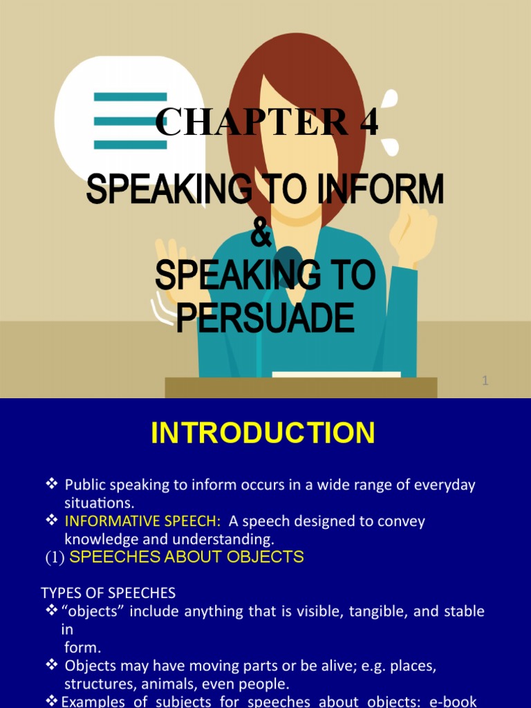 Speaking to Inform and Persuade | PDF | Persuasion | Idea