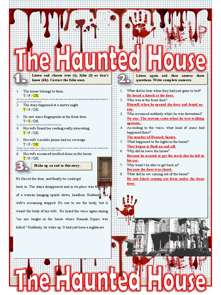 Haunted House Story Questions & Answers | PDF
