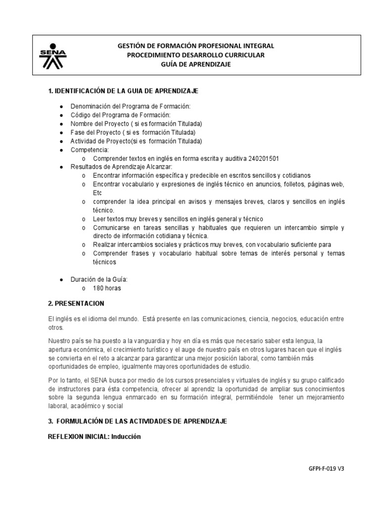 Guia de Comprender | PDF | Idioma en Inglés | Aprendizaje