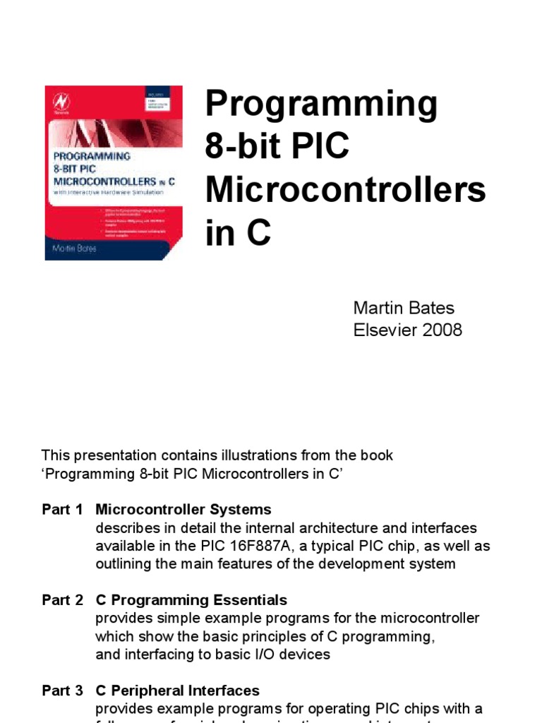 8-bit PIC Microcontroller Programming | PDF | Microcontroller | Office ...