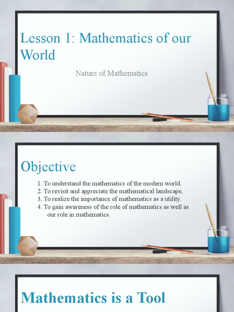 Lesson 1 Mathematics in Our World | PDF | Teaching Mathematics | Reason