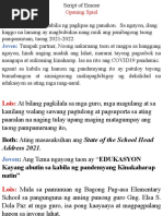 Welcome Remarks Tagalog | PDF