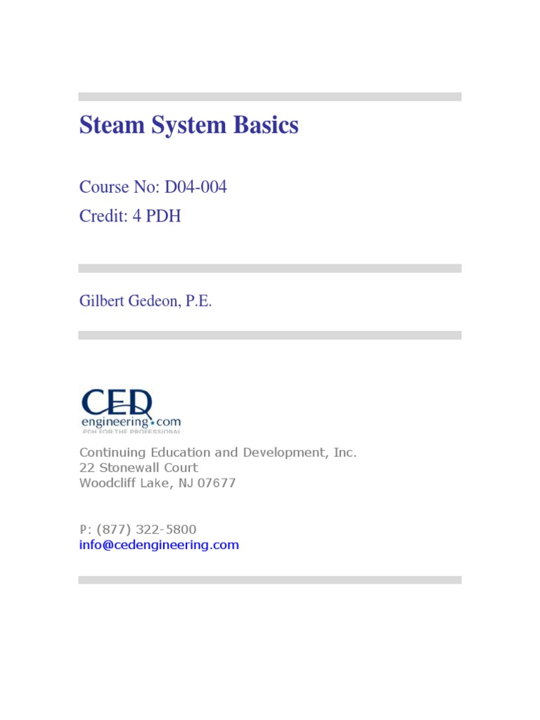 Steam System Basics Guide | PDF | Boiler | Steam