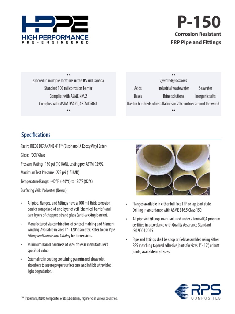Specifications: Typical Applications | PDF | Pipe (Fluid Conveyance ...