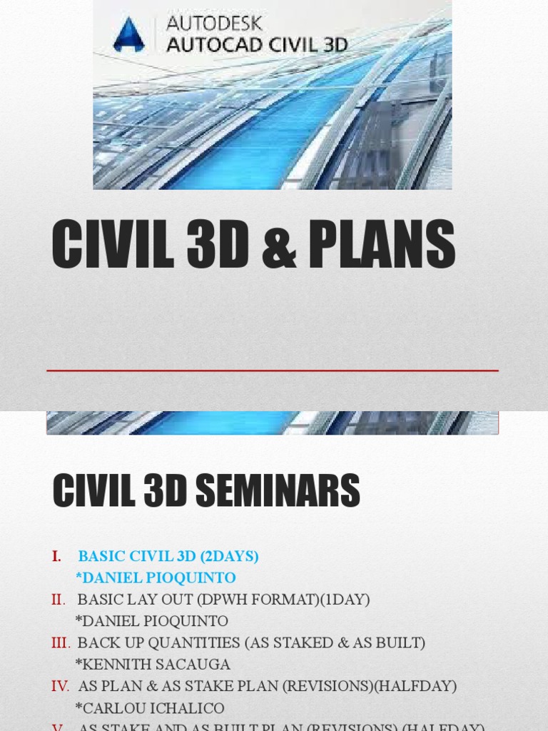 Civil 3D | PDF