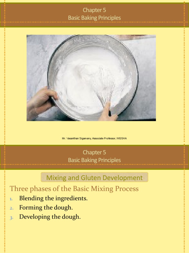 Module One 2basic Baking Principles | PDF | Gluten | Breads