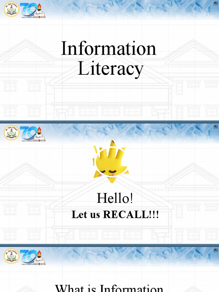 Lesson 2 Information Literacy | Download Free PDF | Information ...