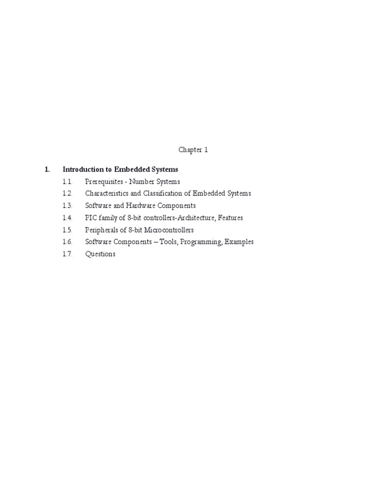 Introduction To Embedded Systems | PDF | Embedded System | Microcontroller