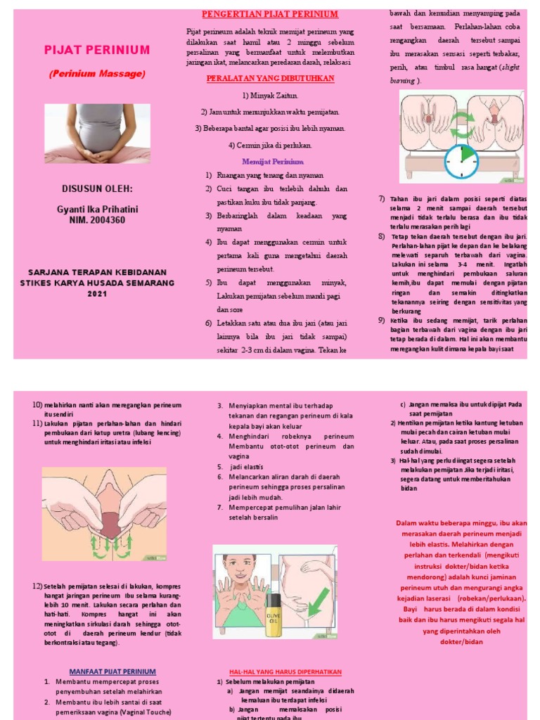 Leaflet Pijat Perinium IKA | PDF