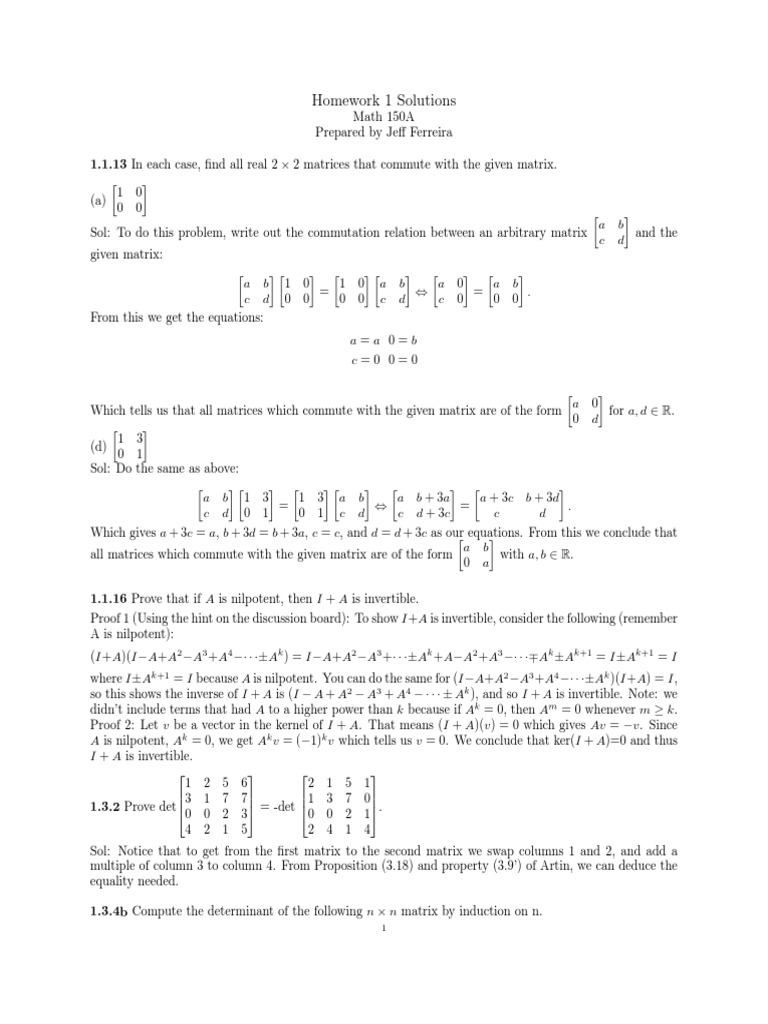 Homework 1 Solutions: 2 3 4 K 2 3 K 2 3 K k+1 k+1 k+1 2 3 4 K 2 3 4 K K ...