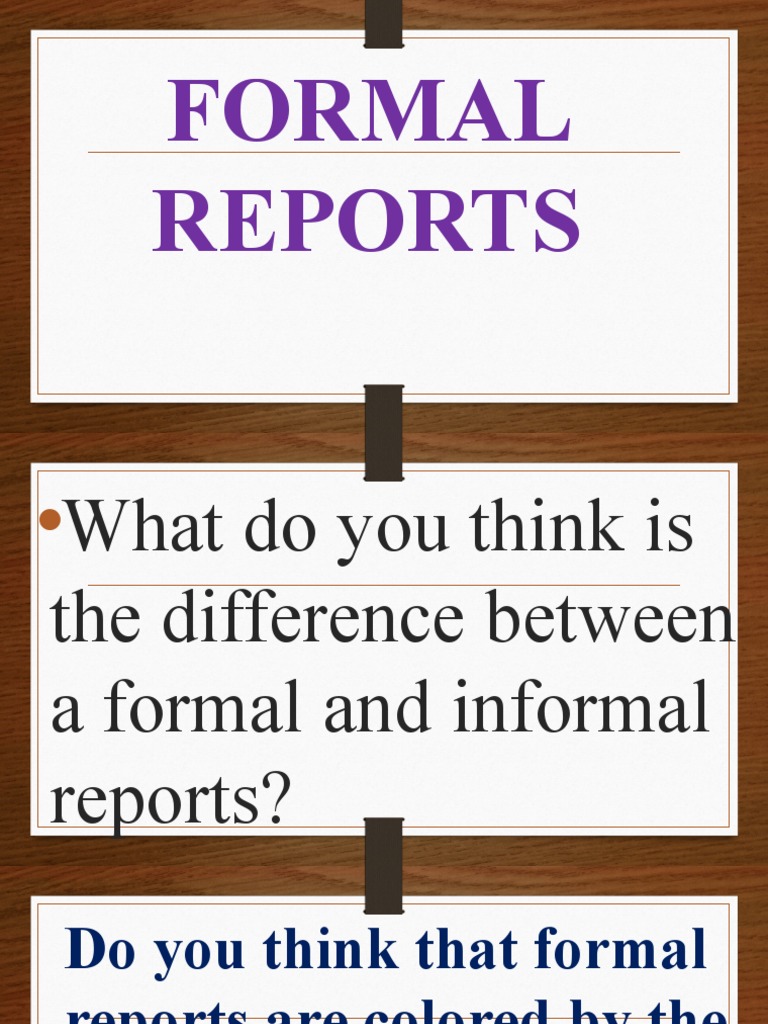 Grade 11 Formal Reports | PDF