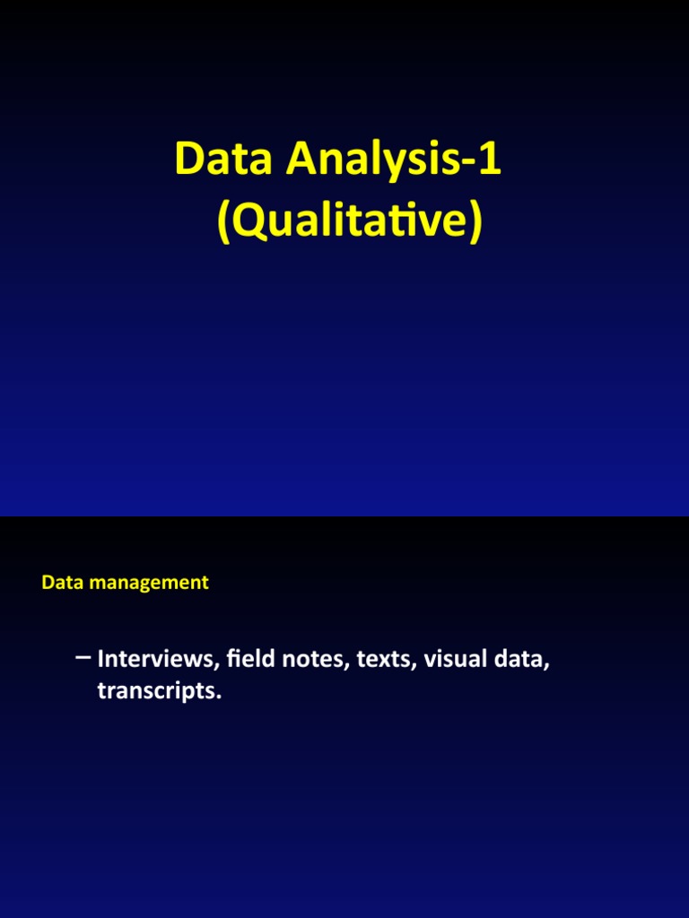 Qualitative Data Analysis Techniques | PDF | Theory | Qualitative Research