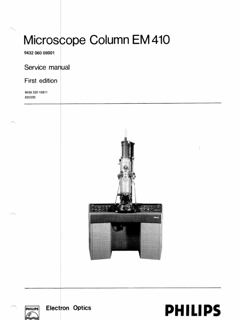 EM 410 Microscope Service Guide | PDF | Camera | Exposure (Photography)