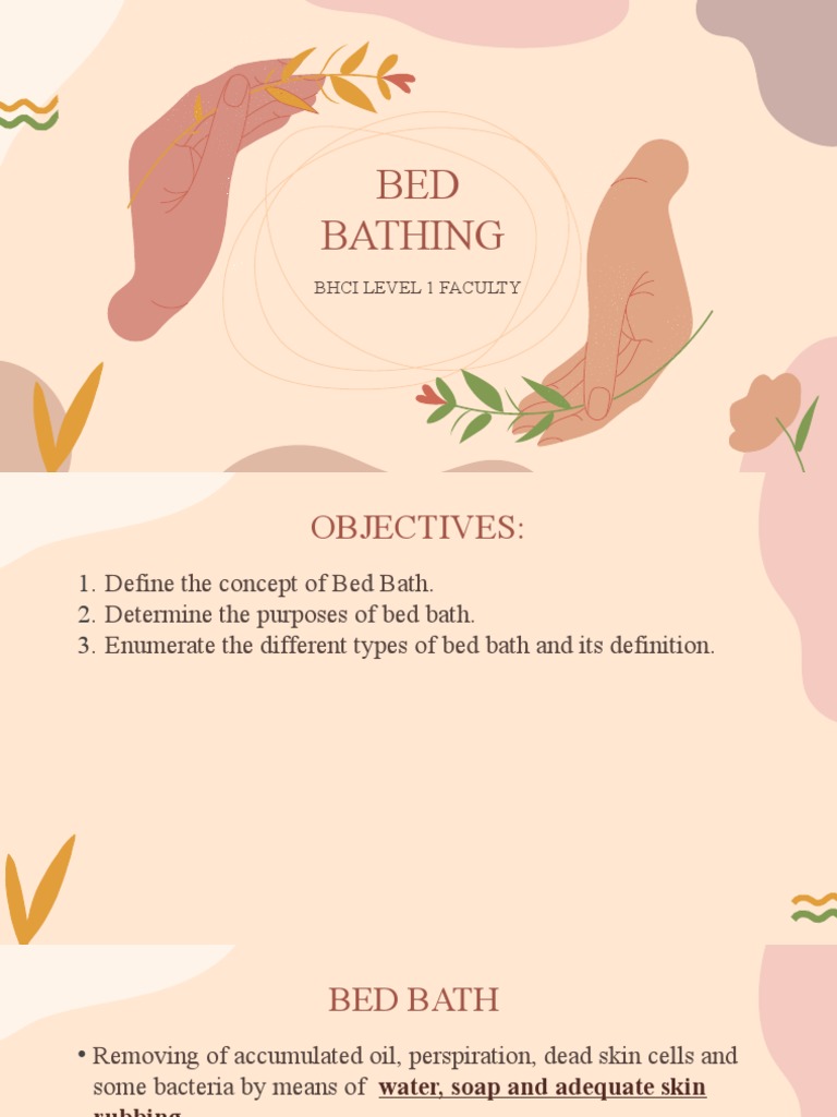 Bed Bath | PDF | Bathing | Surgery