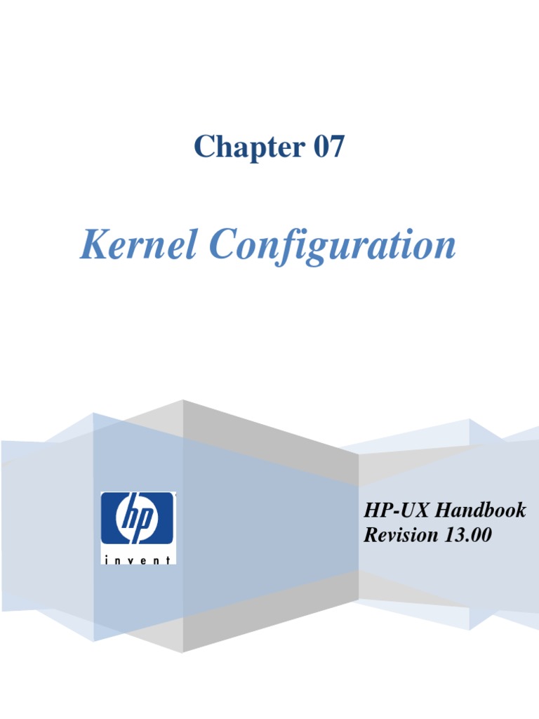 Kernel Configuration: HP-UX Handbook Revision 13.00 | PDF | Kernel ...