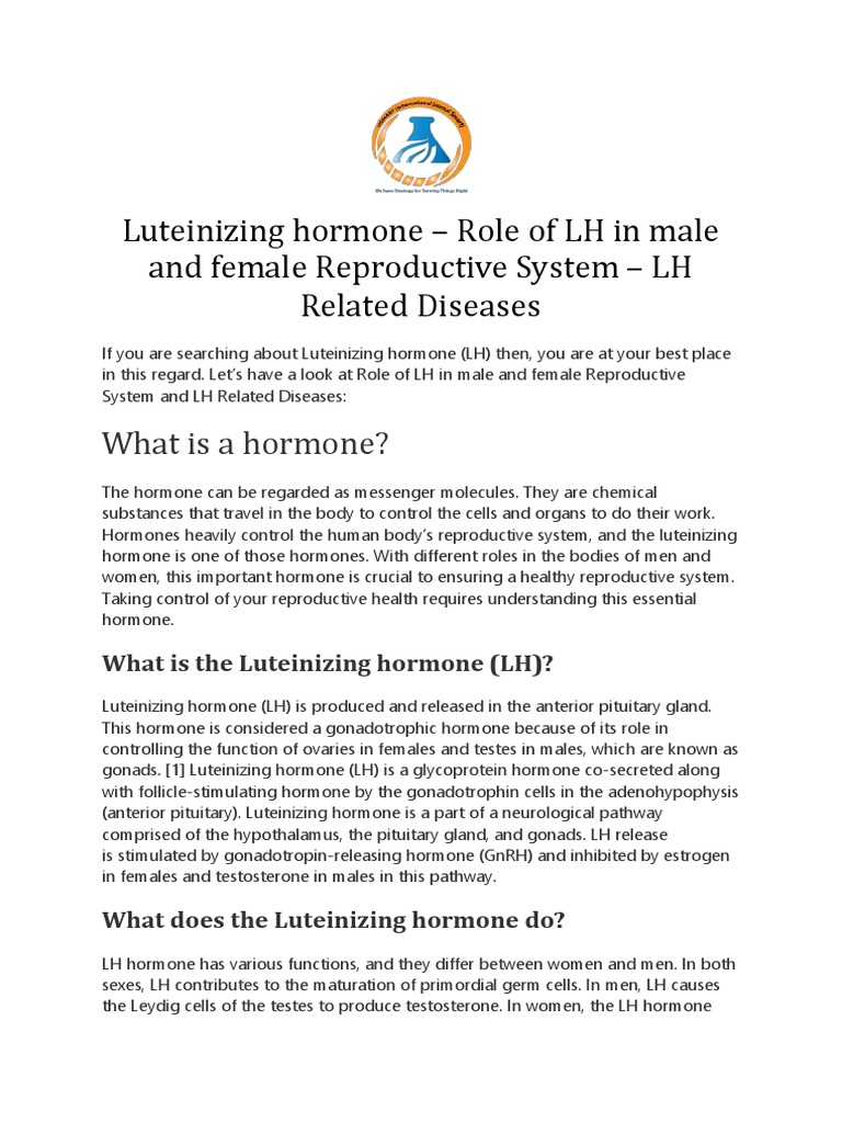 Luteinizing Hormone | PDF | Luteinizing Hormone | Menstrual Cycle