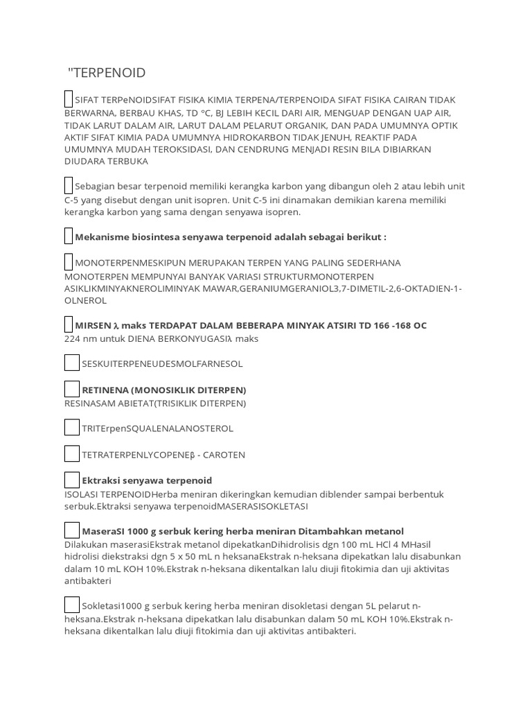 TERPENOID | PDF