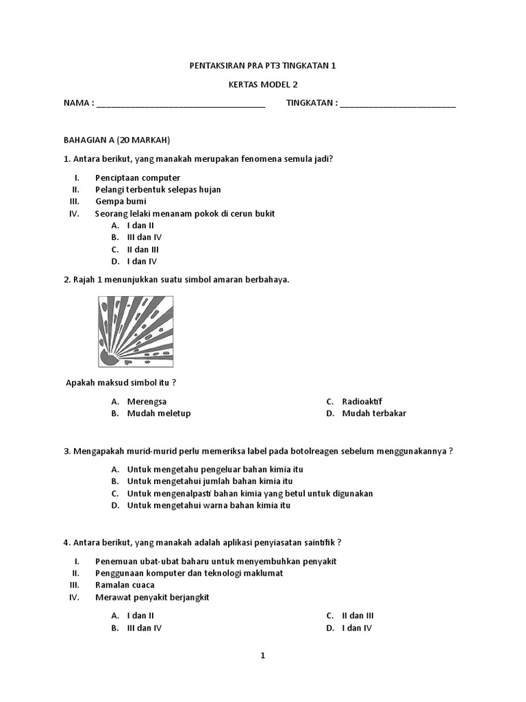 Kertas Model 2 | PDF