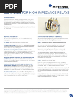 Metrosil Selection for High Impedance Relays | PDF | Relay | Physical ...