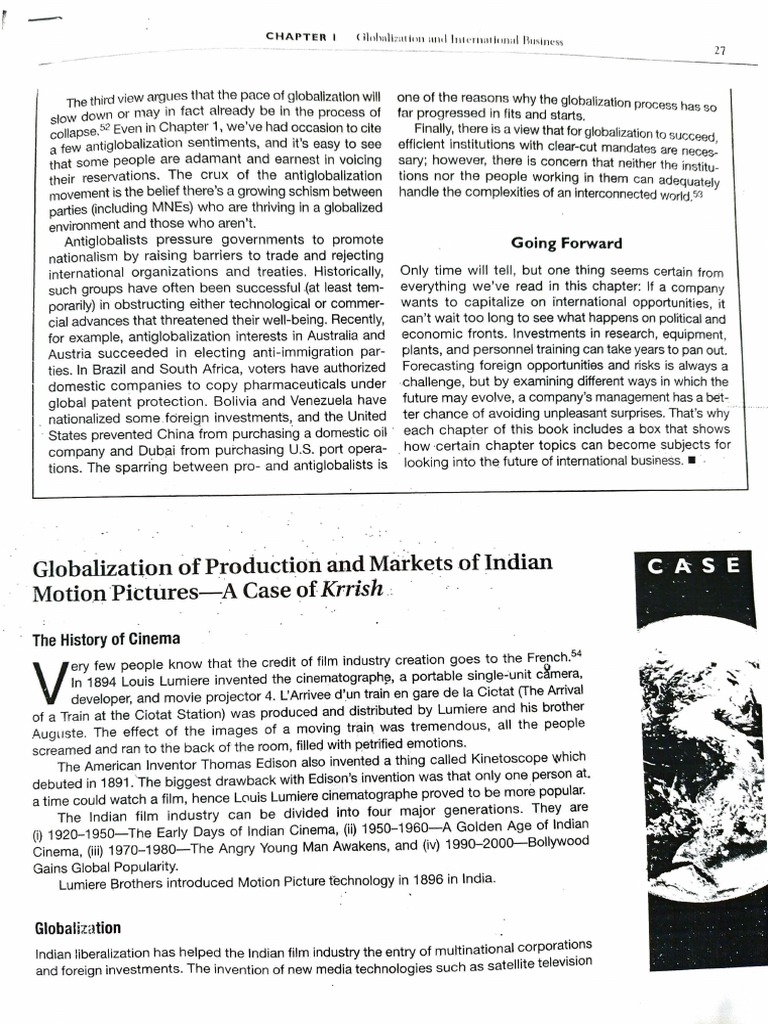 Global Business Environment - Case Study 1 | PDF | Filmmaking ...