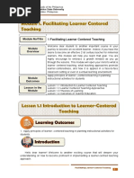 Final Learning Module in PROF ED 103-Facilitating Learner-Centered Teaching | PDF ...