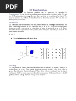 CSEC TRANSFORMATIONS Notes | PDF | Shape | Mirror