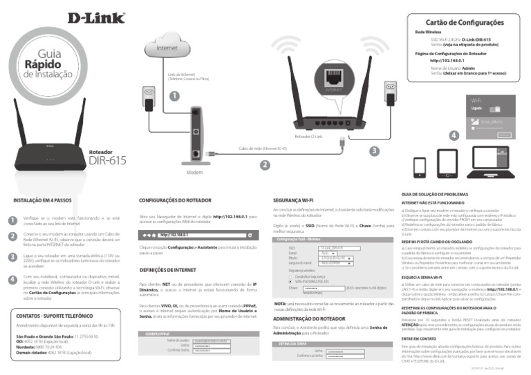 Configuração do Roteador D-Link DIR-615 | PDF | Wi-Fi | Rede de ...