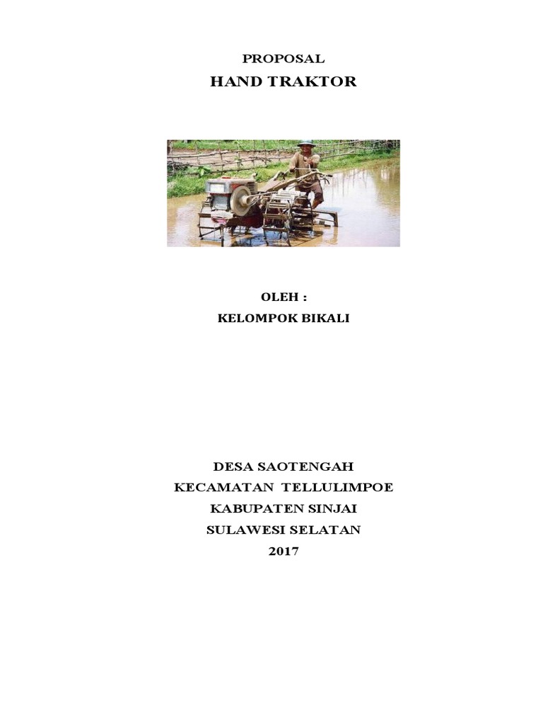 Proposal Traktor | PDF