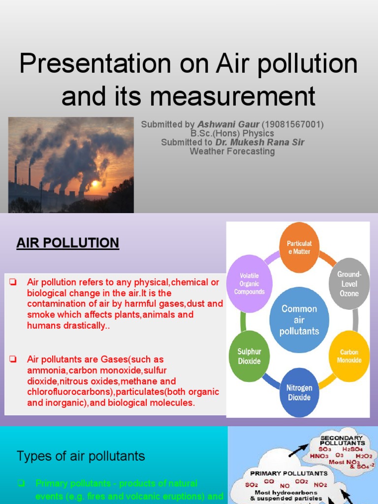 Presentation On Air Pollution and Its Measurement | PDF | Air Pollution ...
