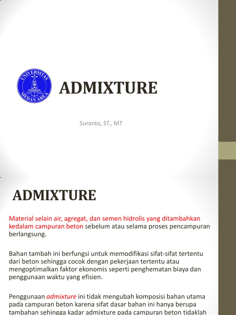 Admixture | PDF