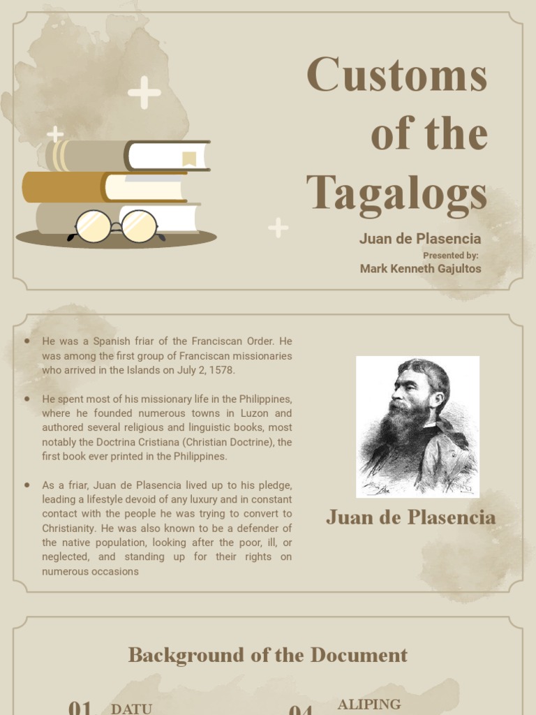Customs of The Tagalogs | PDF | Philippines