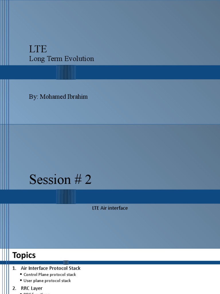 LTE Air Interface - S#2 | PDF | Transmission Control Protocol | Computing