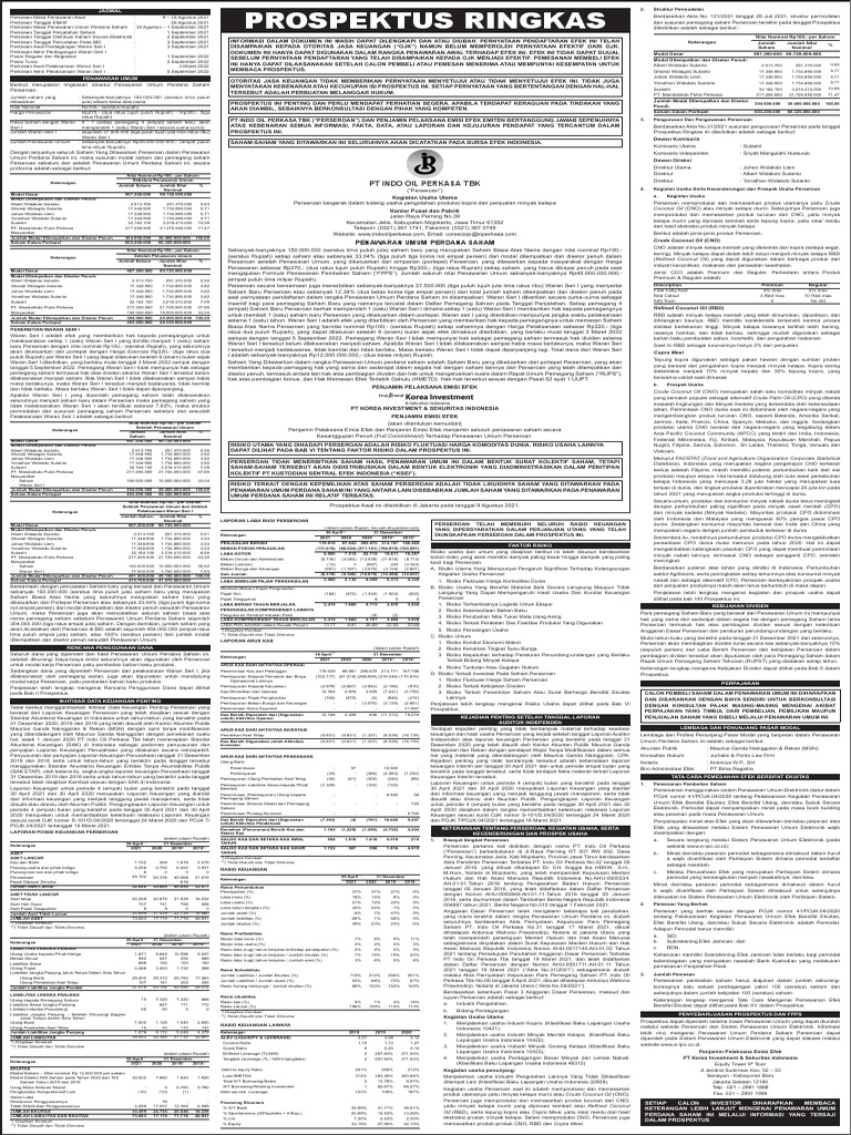 S - Prospektus Ringkas Koran IOP | PDF