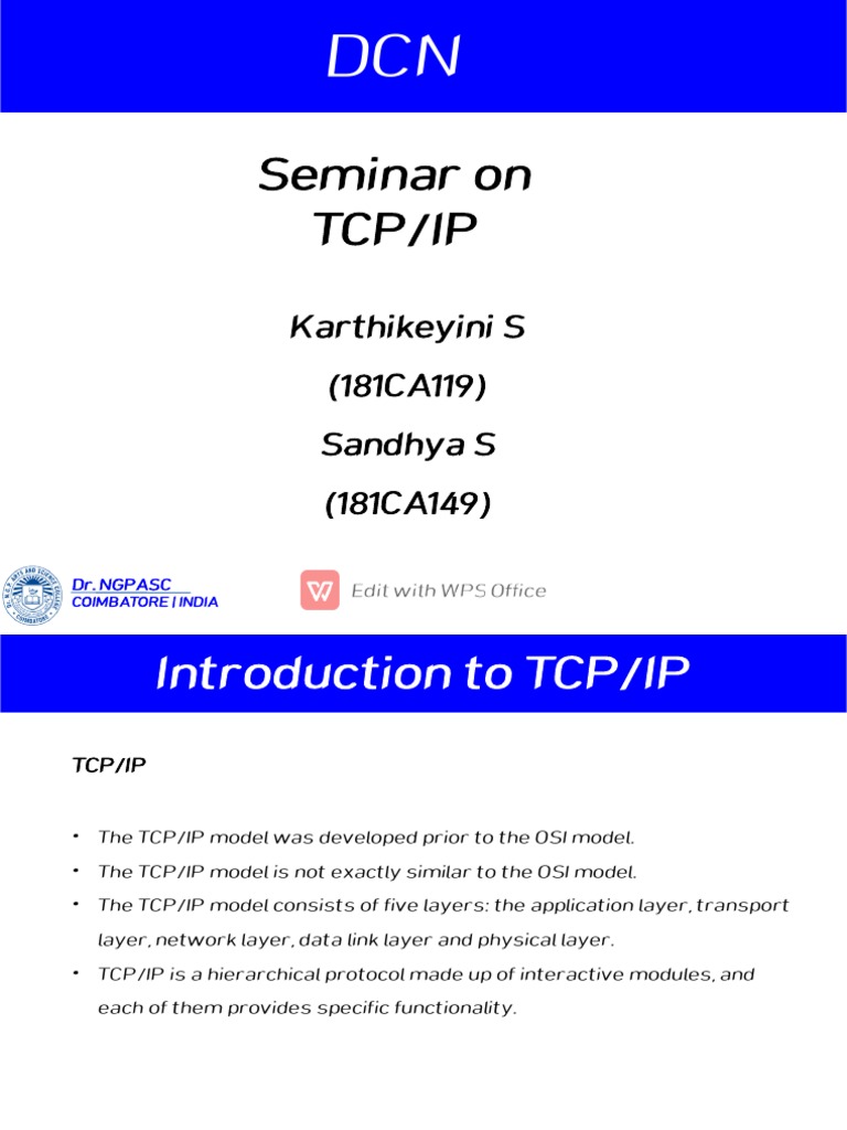 DCN PDF | PDF | Internet Protocol Suite | Internet Protocols